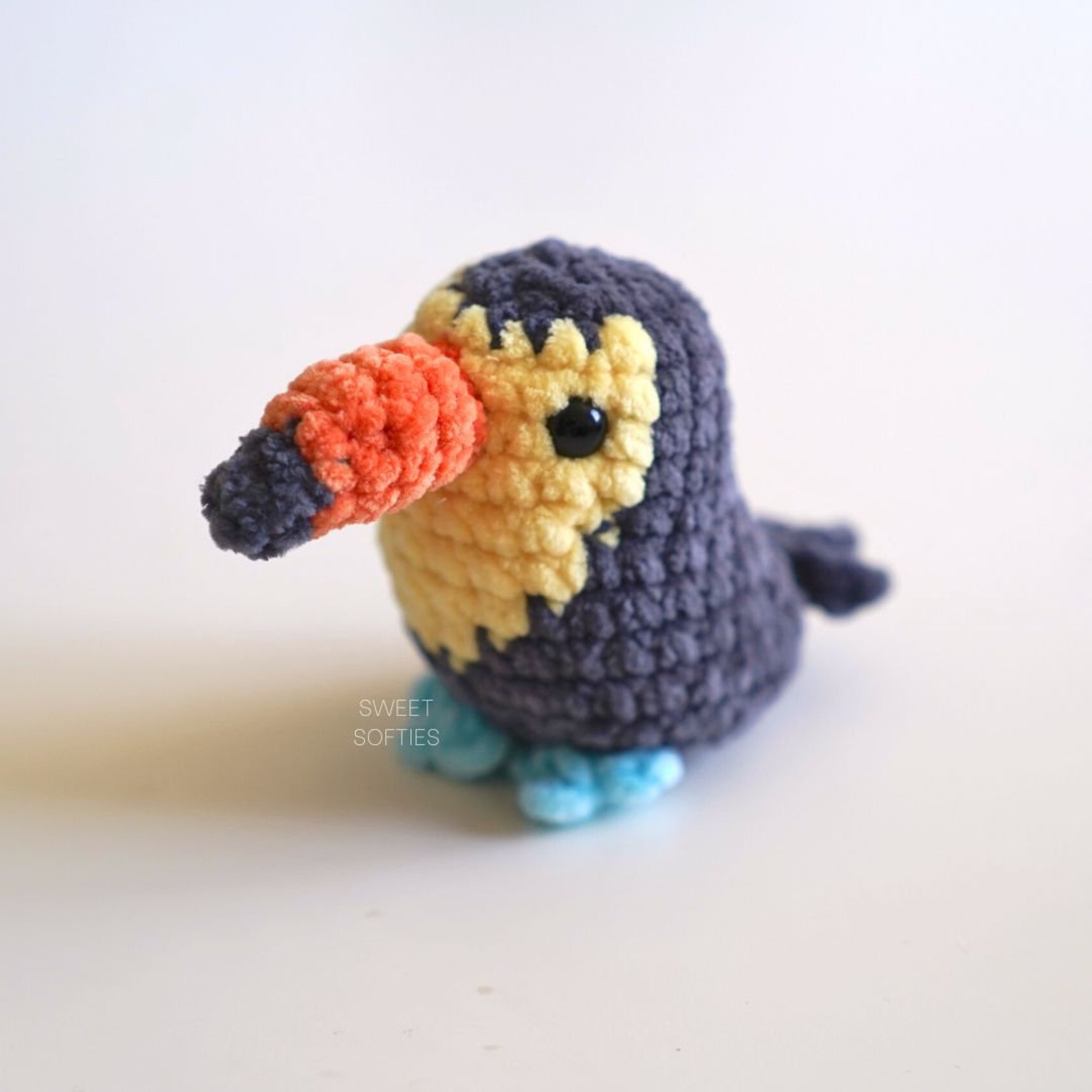 Taki the Toucan Crochet Pattern Low-sew Amigurumi Tutorial DIY Yarn Art ...