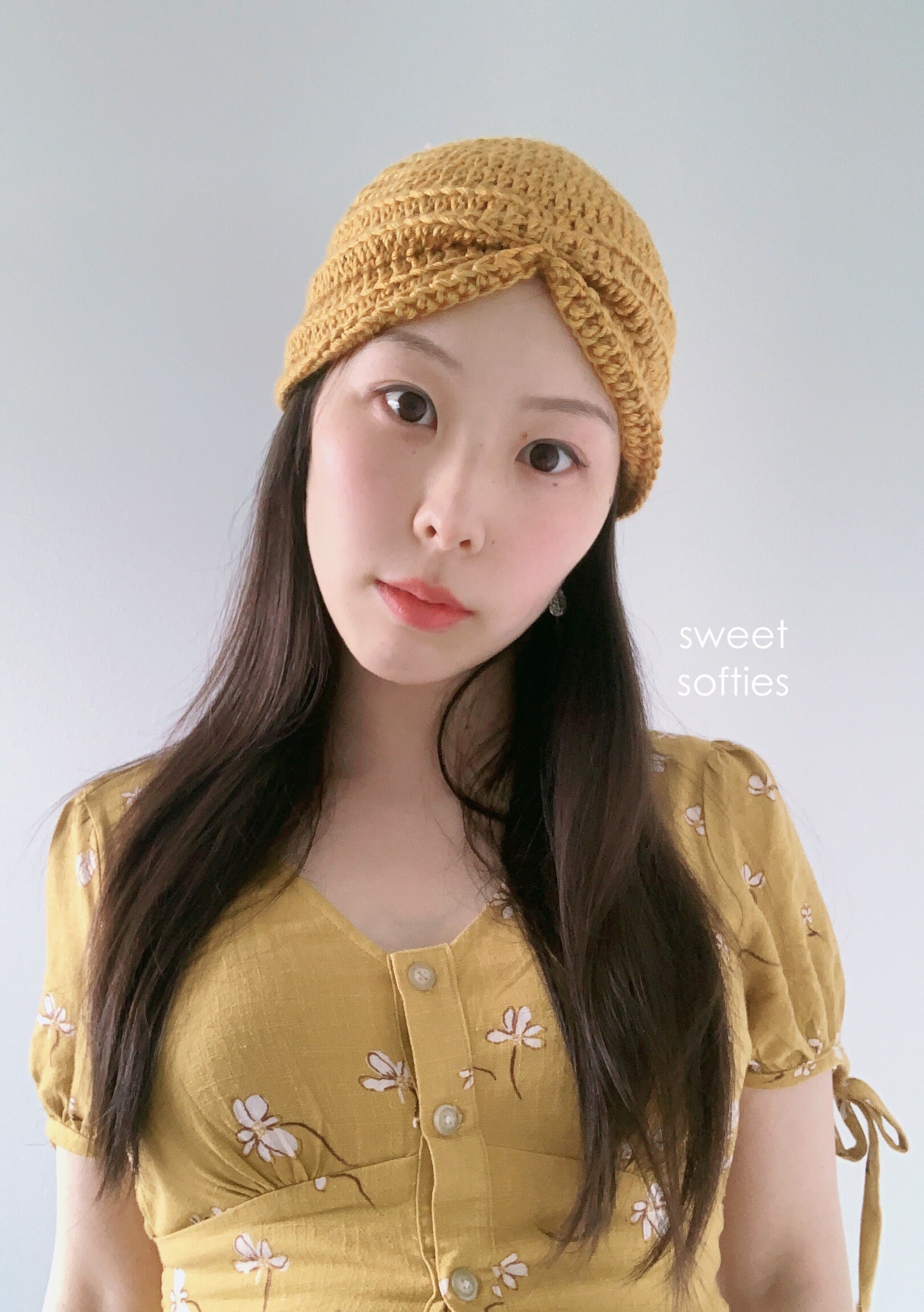 Easy Ribbed Turban With Bow Free Crochet Pattern DIY Tutorial | Etsy