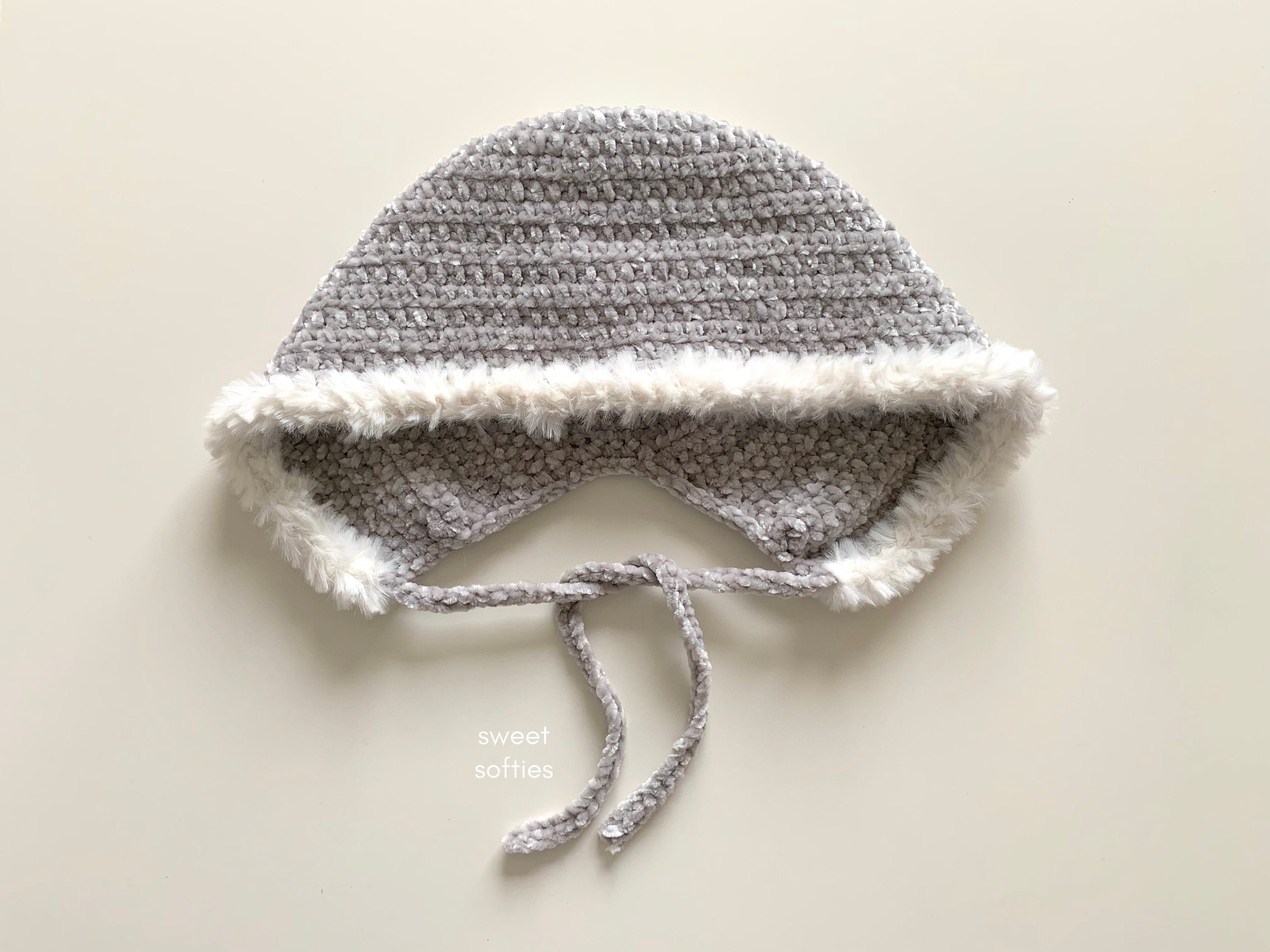 Velvet Fur Hood Crochet Pattern diy Tutorial Quick Easy Cute - Etsy