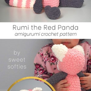 Rumi the Red Panda Amigurumi Crochet Pattern · DIY Tutorial Blanket ...