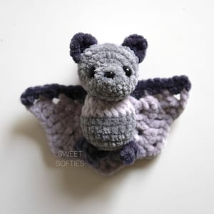 Pocket Bat Crochet Pattern · Amigurumi PDF Tutorial Baby Stuffed Animal ...