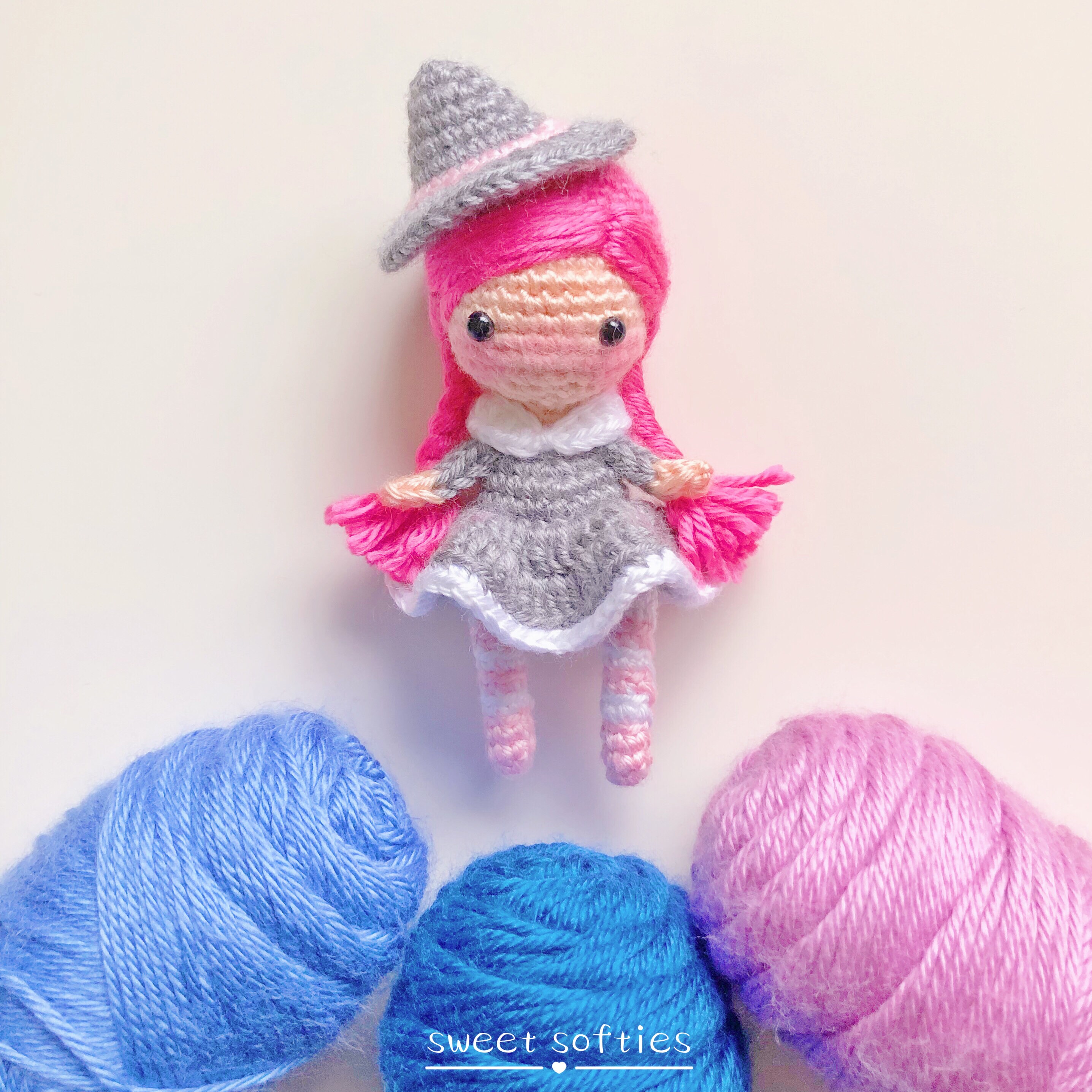 Free Crochet Pattern DIY Tutorial: Whimsy the Witch Halloween | Etsy