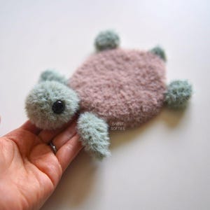 Turtle Mug Rug Crochet Pattern · Low-sew Amigurumi Cup Coaster Tutorial ...