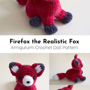 Firefox the Realistic Fox Crochet Pattern · Amigurumi Tutorial Low Sew ...