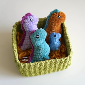 TINY-REX the Pocket Dino Amigurumi Crochet Pattern · Free DIY Video ...