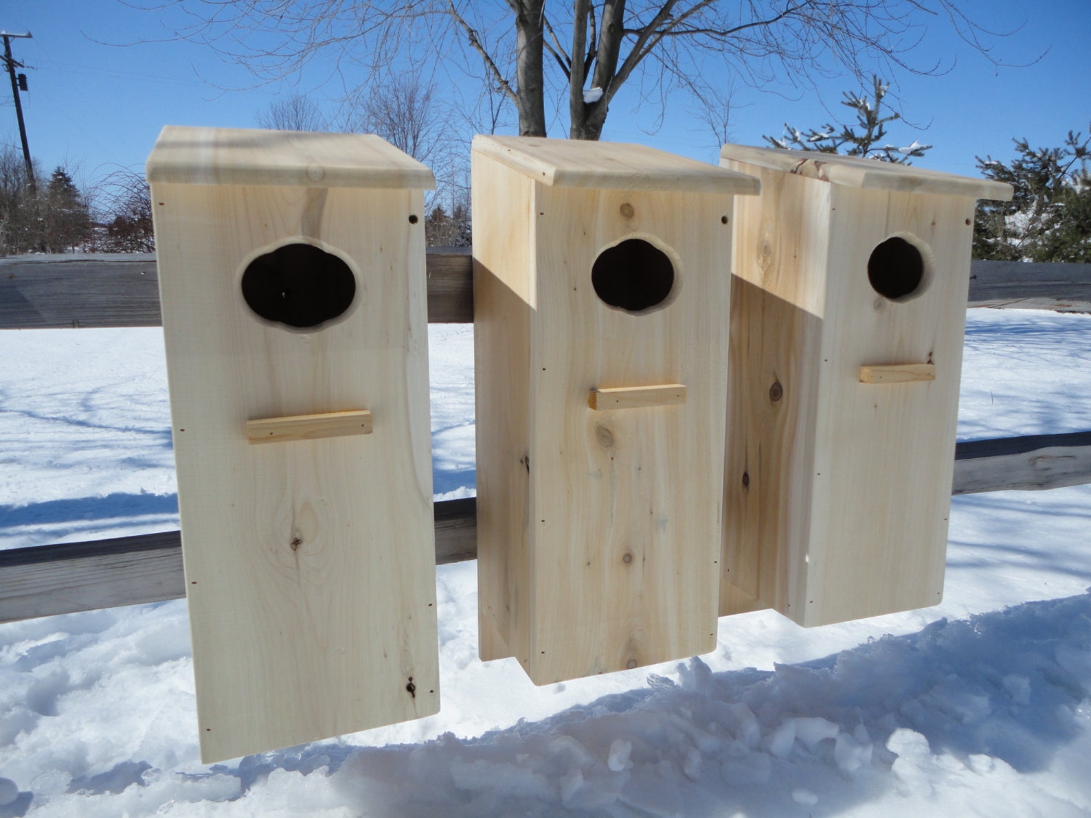 Wood Duck Nest Boxes, White Cedar, Full Door Design. ( 3 Pack ) - Etsy
