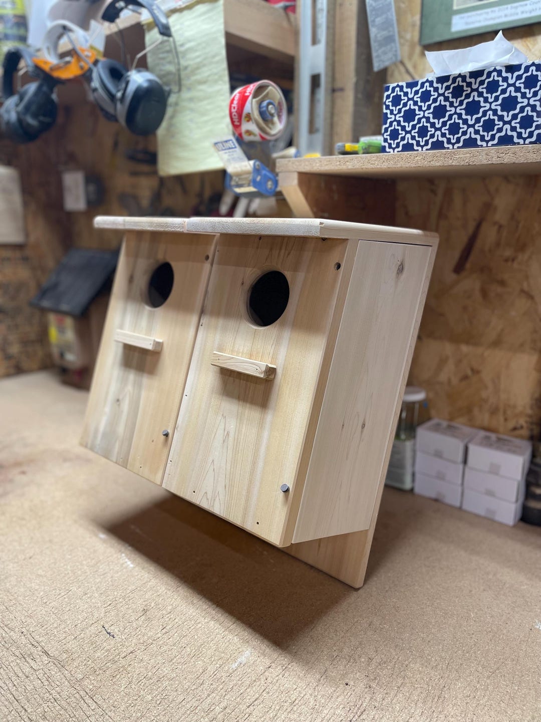 Two Screech Owl/ Kestrel Nest Boxes - Etsy