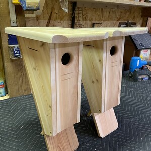 Petterson Style Blue Bird Boxes (2 Boxes), White Cedar - Etsy