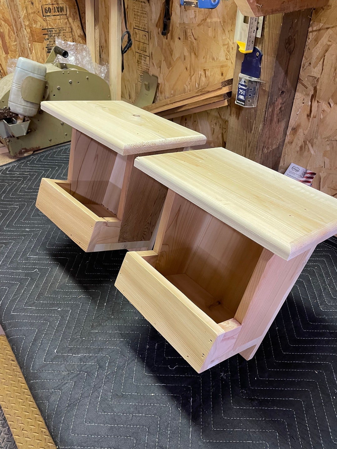 Cardinal Nest Boxes - 2 Pack, White Cedar - Etsy