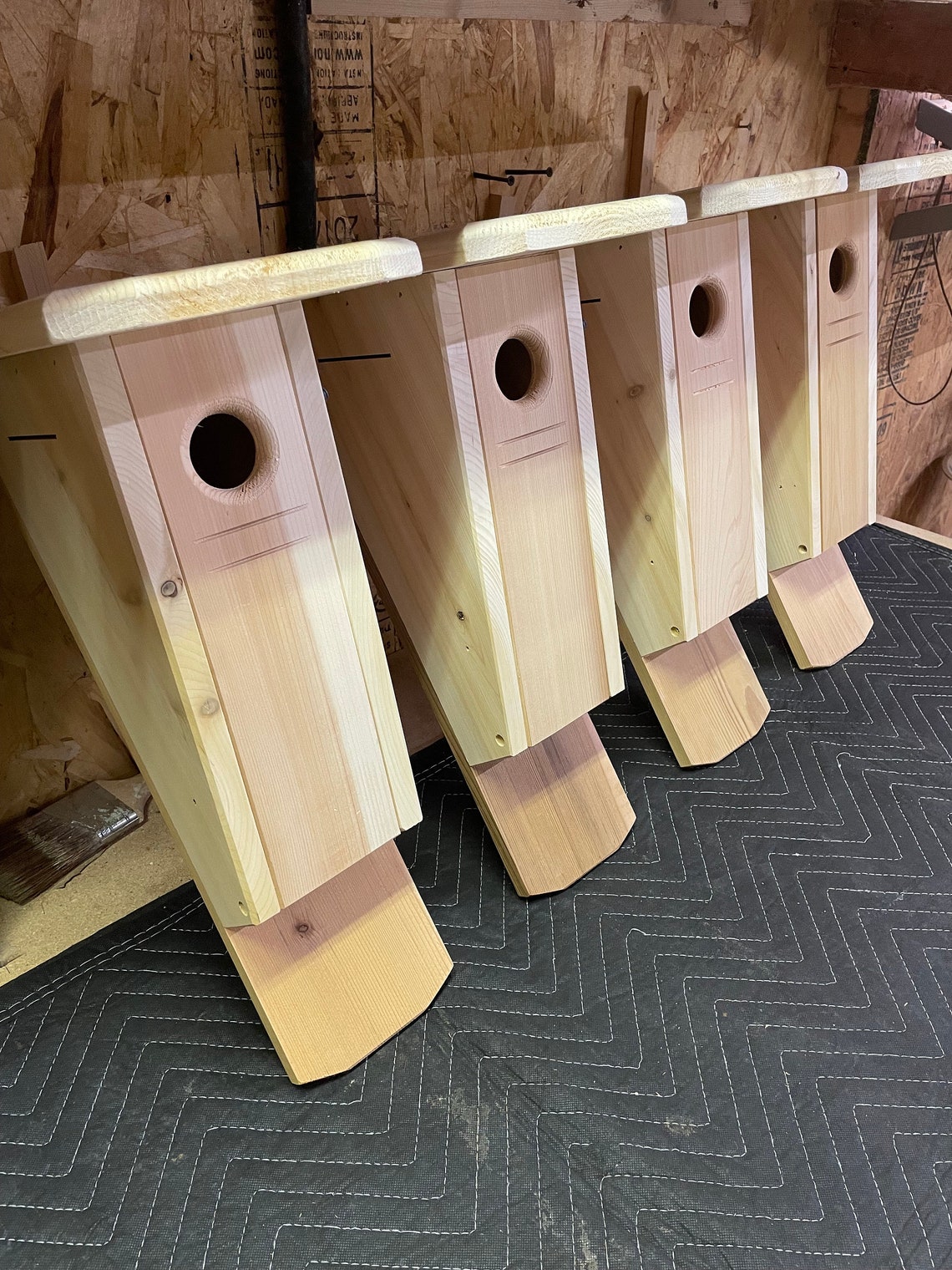 Petterson Style Blue Bird Boxes (4 Boxes), White Cedar - Etsy