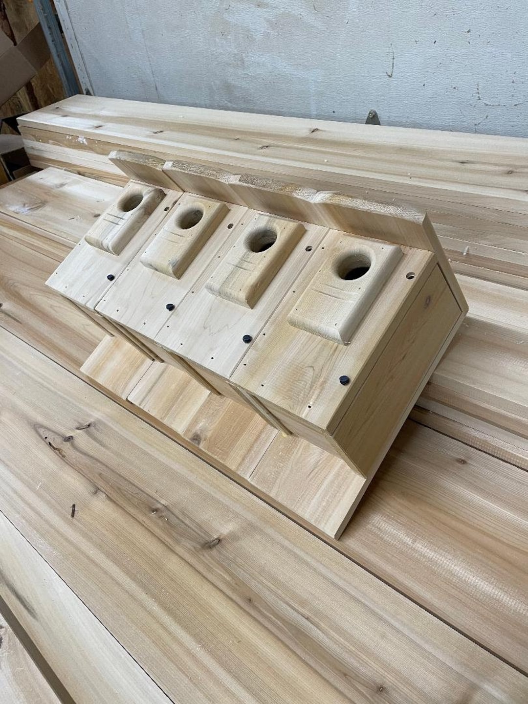White Cedar Bluebird Nest Box 4 Pack - Etsy