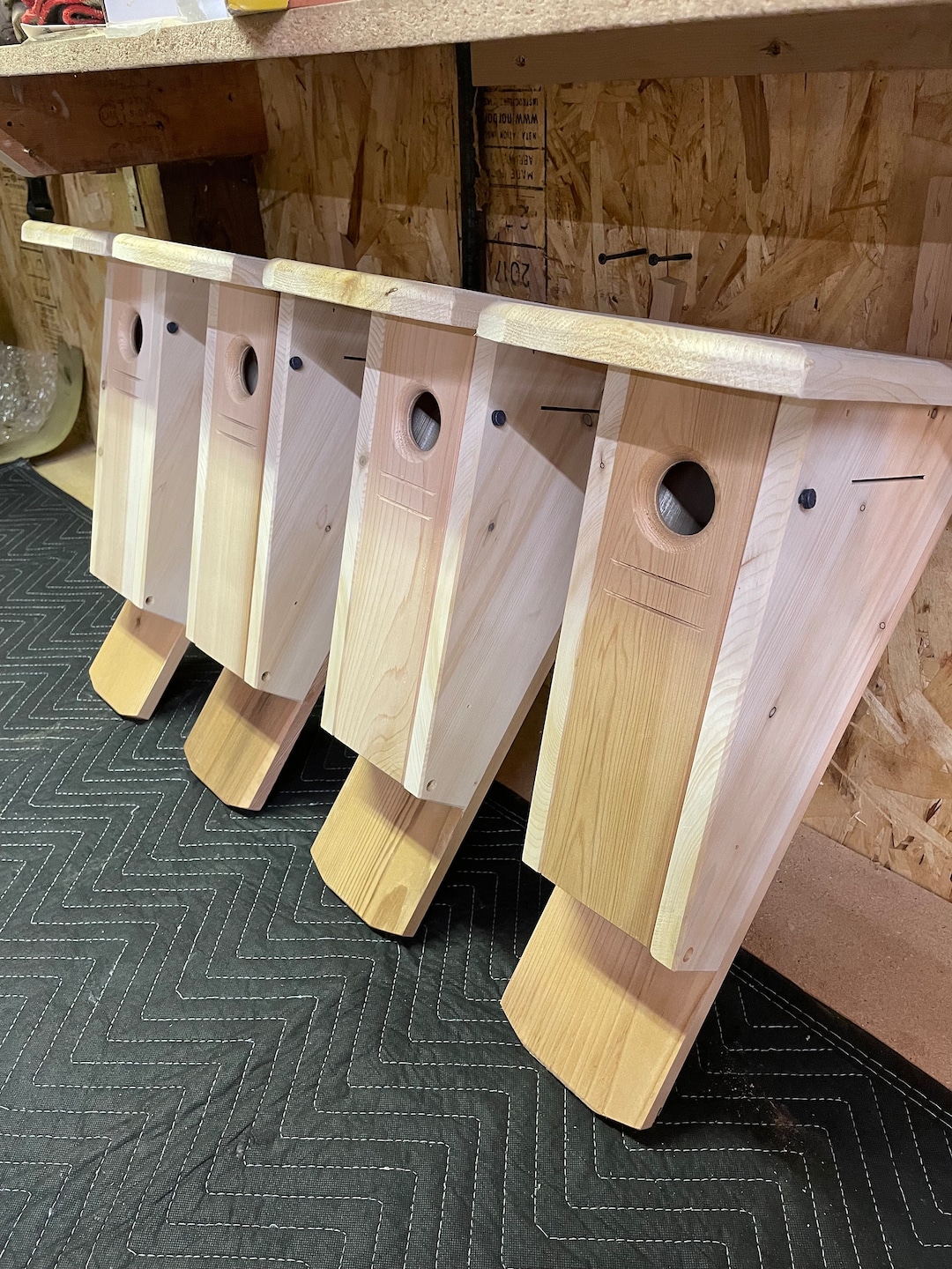 Petterson Style Blue Bird Boxes (4 Boxes), White Cedar - Etsy