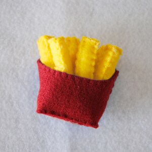 TWO French Fries Hair Clip Cute Felt French Fries Hair Accessory Food ...