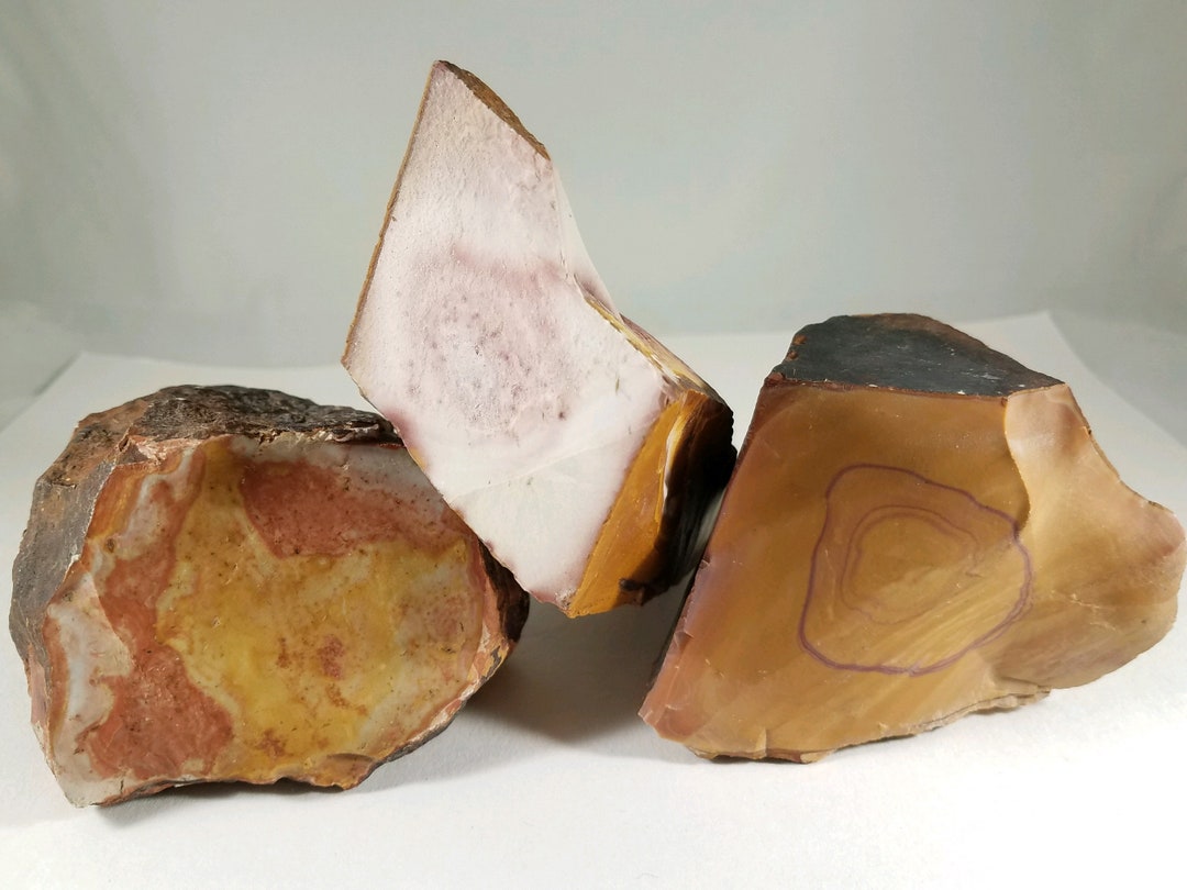 Wonderstone 3 Piece Lot, Total Weight 2 Lb 3 Oz, Lapidary Rough, (aka ...