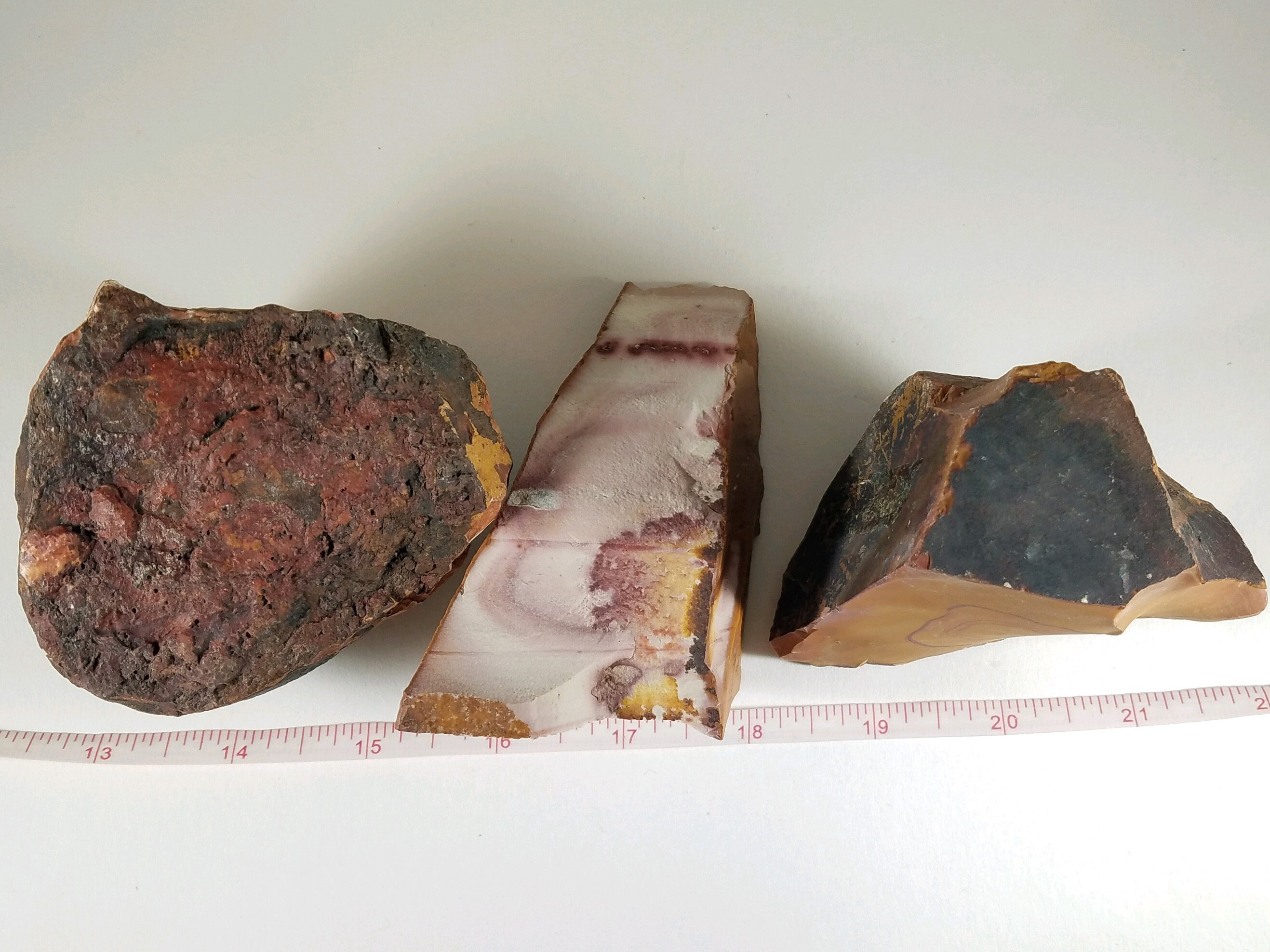 Wonderstone 3 Piece Lot, total weight 2 lb 3 oz, Lapidary Rough, (aka ...