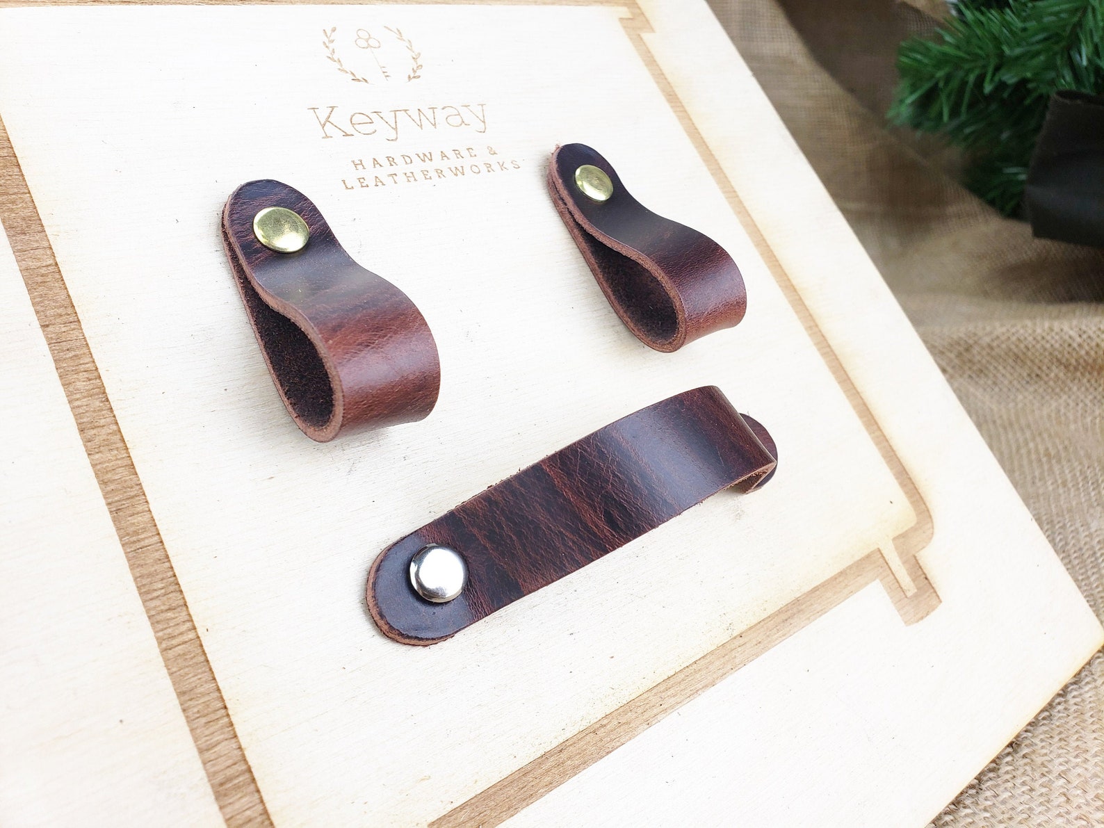 Leather Drawer Handles, Leather Cabinet Pulls Leather Knob Leather ...