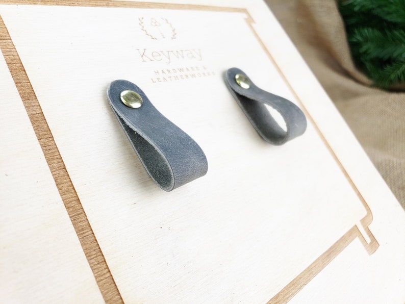 Leather Drawer Pulls Leather Knobs Leather Cabinet Handles - Etsy