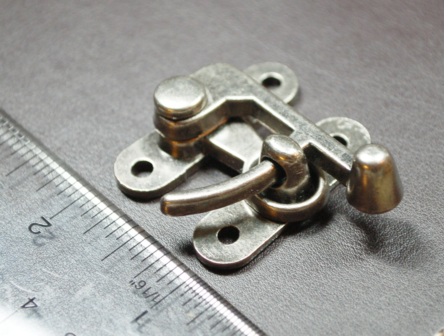 2 Medium Swing Clasps Hardware Antiqued Silver and Brass - Etsy