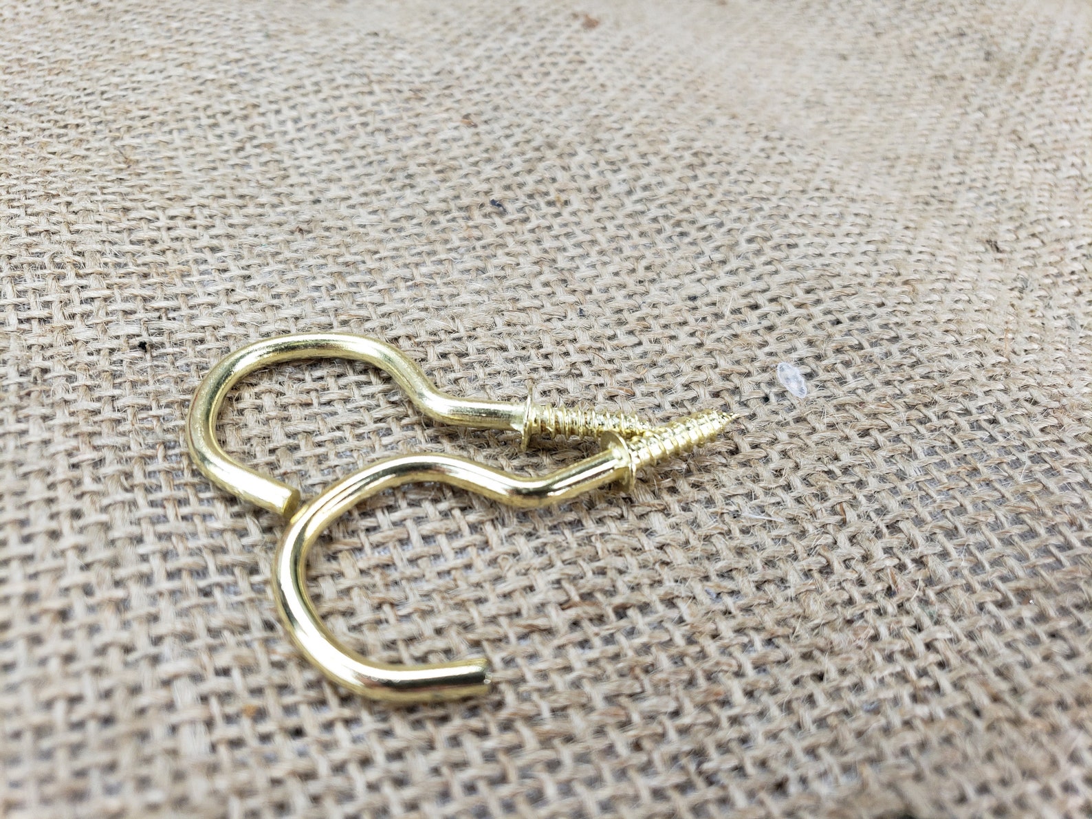 Curtain Tie Hooks 3/4 Gold Metal Cup Hooks DIY Hardware - Etsy