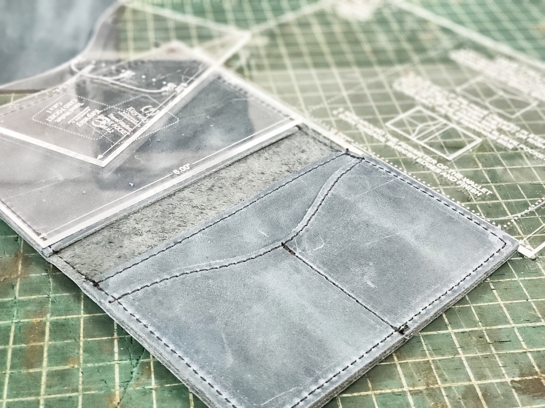 Leather Passport Wallet Pattern Acrylic Template Leathercraft DIY ...