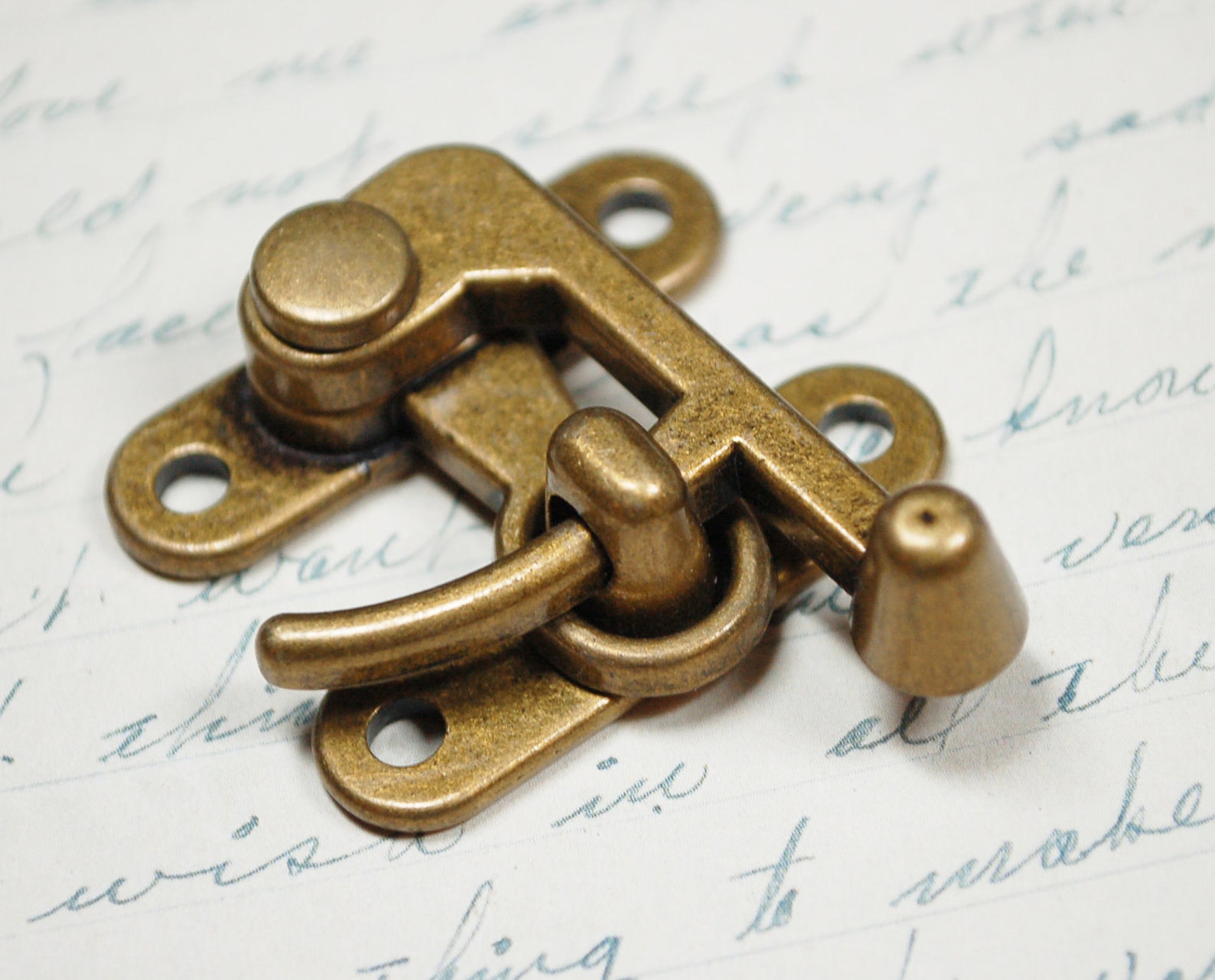 Medium Swing Clasp Antiqued Brass Hardware Industrial - Etsy