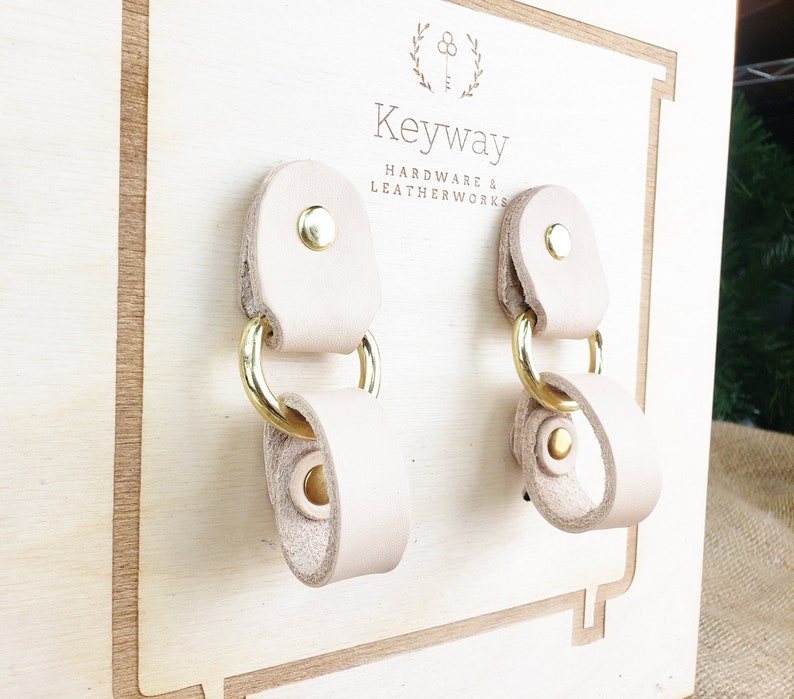 Leather Drawer Handles Leather Cabinet Pulls Leather Knob - Etsy
