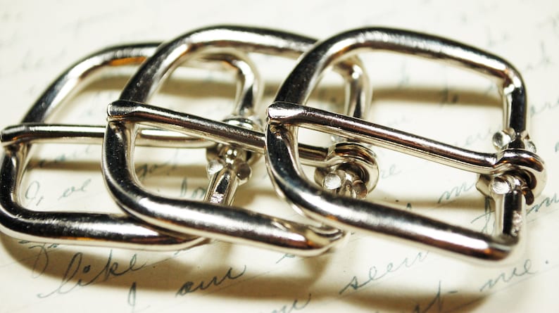 3 Silver Belt Buckles Belt Making Supplies 1.25 - Etsy