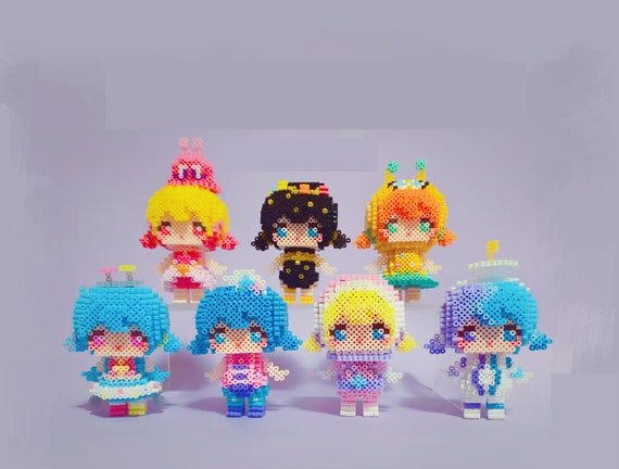 Set of 7 3D Perler Bead Pattern Tutorial Dimoo Angels | Etsy