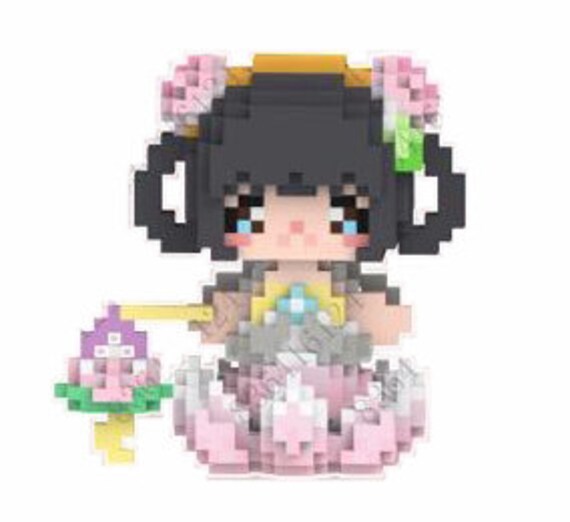 Instant Download 3D Perler Bead Pattern Lotus Girl | Etsy