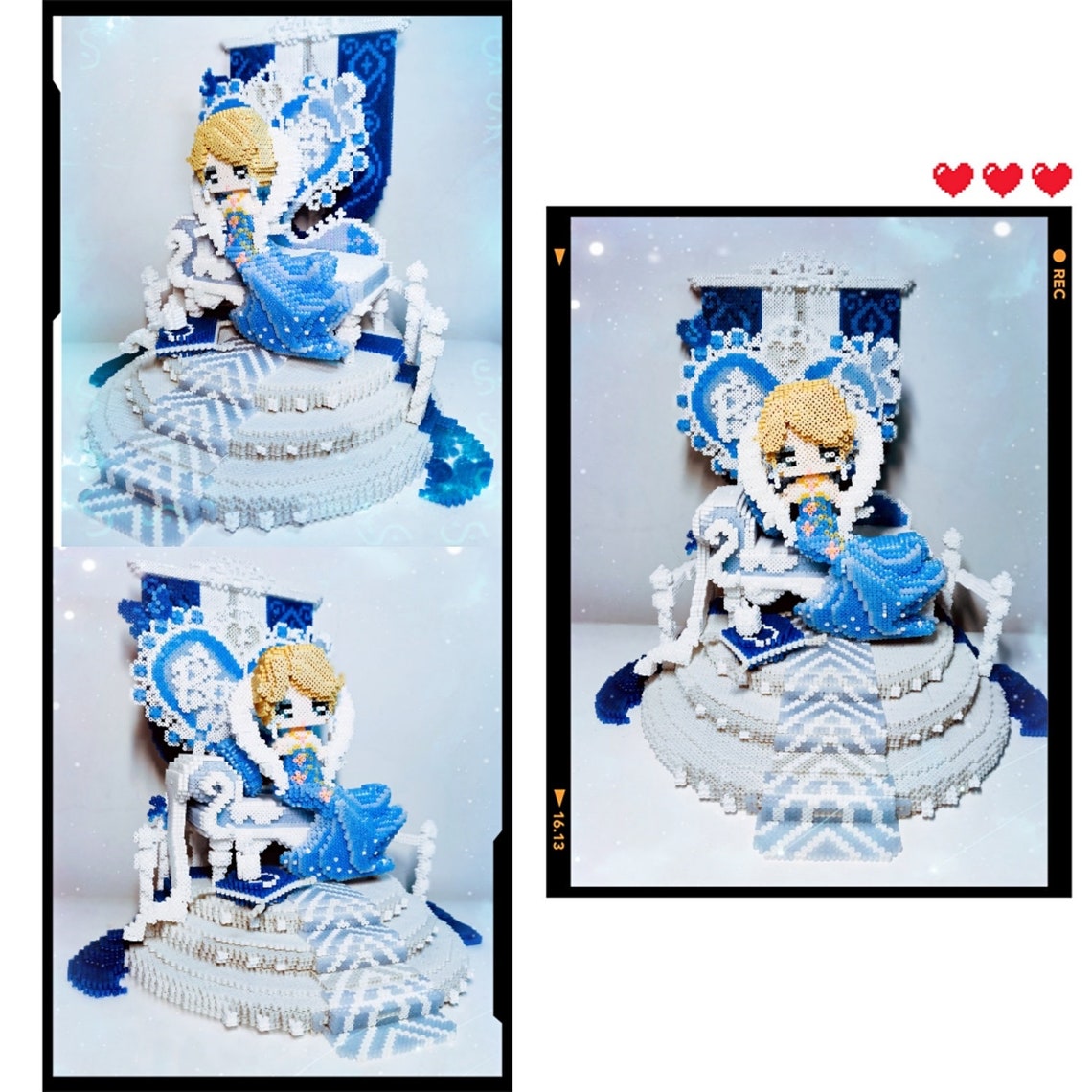 Instant Download 3D Perler Bead Pattern Ice Princess With - Etsy