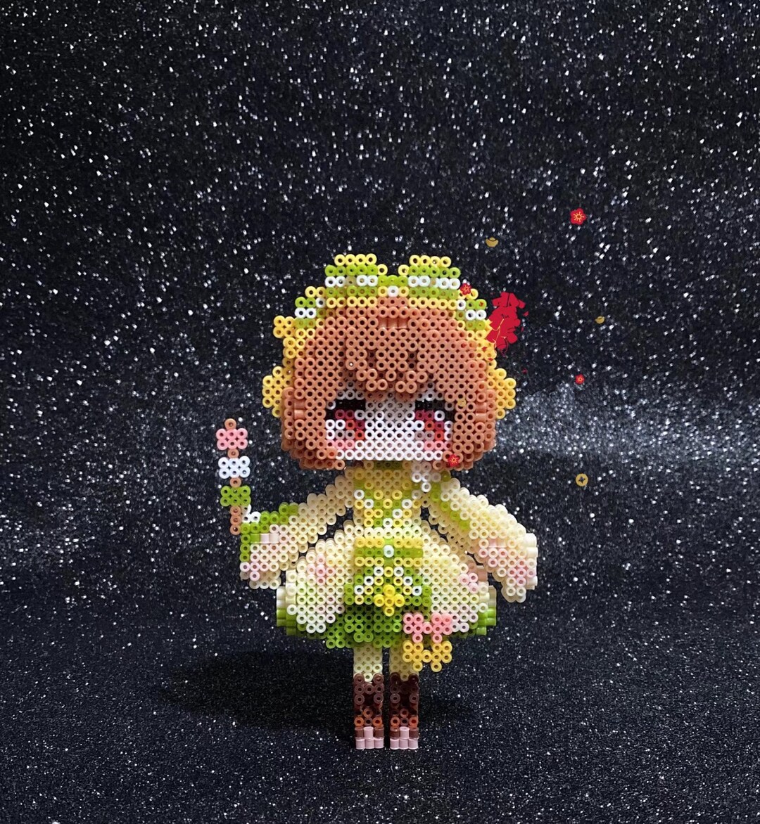 Instant Download! 3D Perler Bead Pattern Kawaii Girl With Dango Candy ...