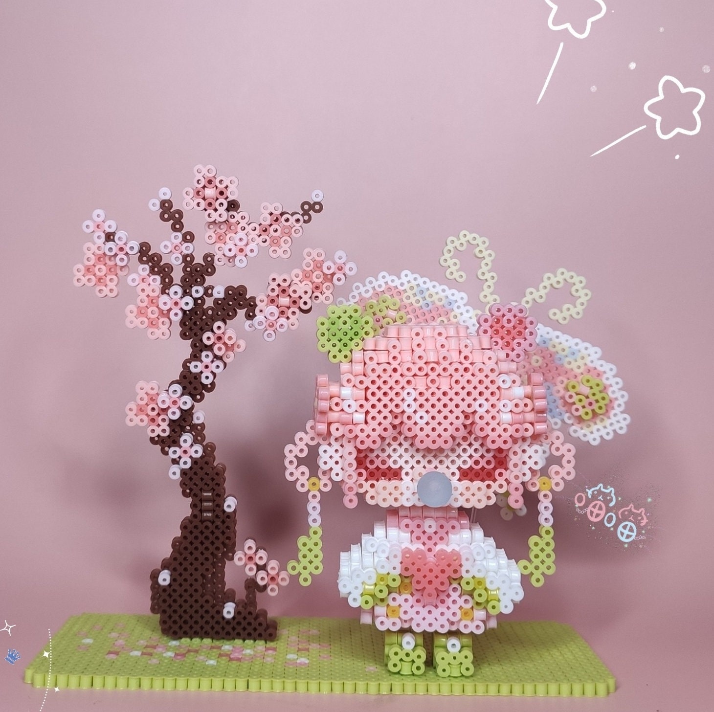 Instant Download 3D Perler Bead Pattern Boy with his Teddy Bears Scene ...