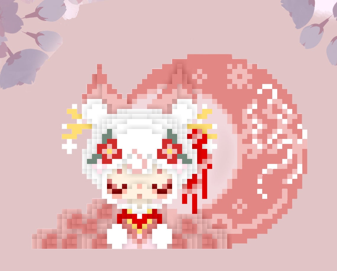 Instant Download 3D Perler Bead Pattern Kawaii Little Fox - Etsy