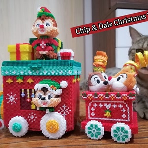 Instant Download! 3D Perler Bead Digital Pattern Christmas Chipmunk ...