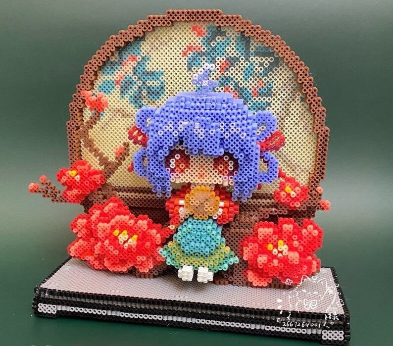 Instant Download 3D Perler Bead Digital Pattern Beautiful - Etsy