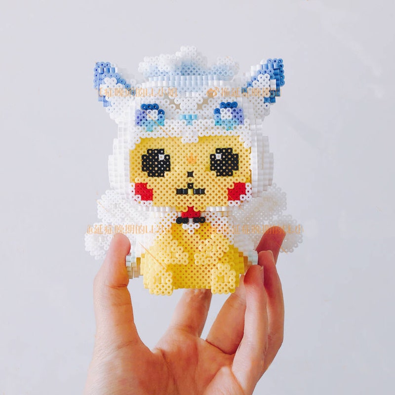 Pikachu Hama Beads - Etsy