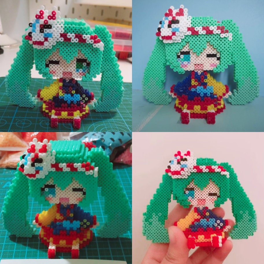 Instant Download Set of 3 3D Perler Bead Pattern Tutorial - Etsy
