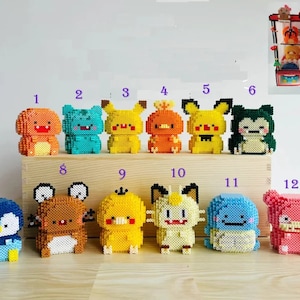 3D Perler Bead Pattern Pokemon Crane Claw Machine Game Pikachu - Etsy ...
