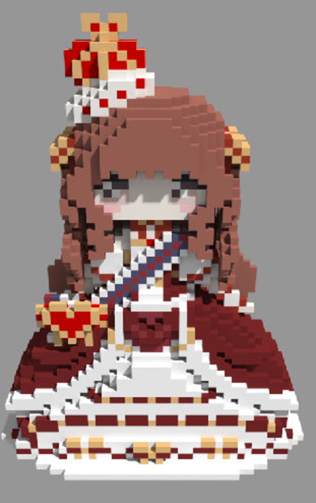 Instant Download! 3D Perler Digital Bead Pattern Pretty Crown of Love ...