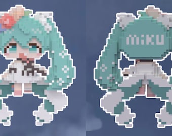 Minecraft Pixel Art Hatsune Miku