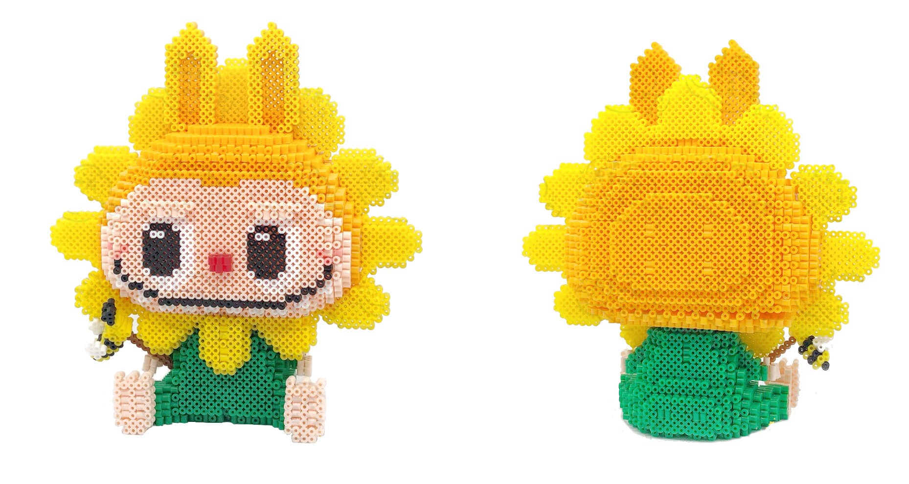 Instant Download 3D Perler Bead Pattern Labubu Sunflower | Etsy New Zealand
