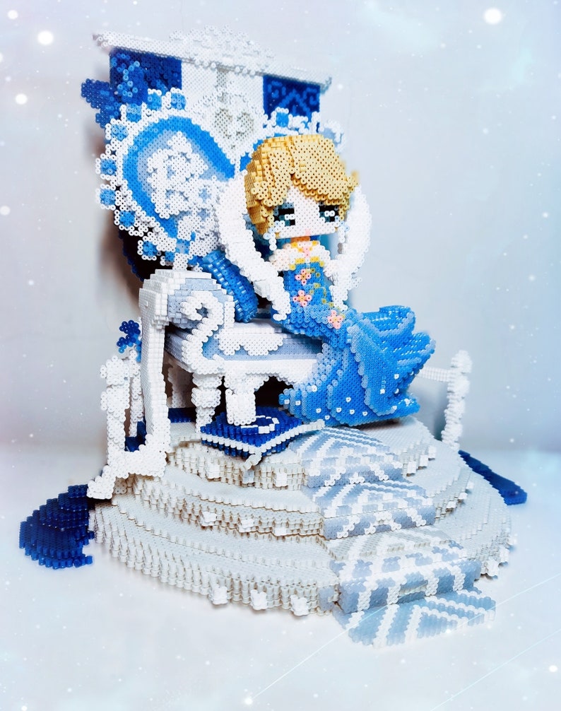 Instant Download 3D Perler Bead Pattern Ice Princess With - Etsy