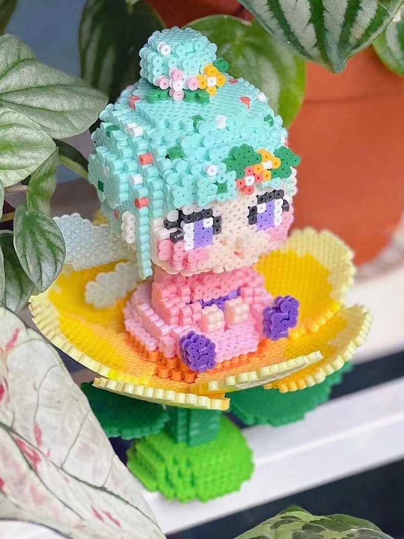 Instant Download 3D Perler Bead Digital Pattern Lotus Flower - Etsy