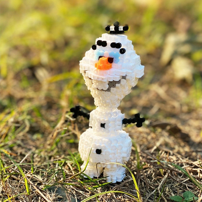 Instant Download 3D Perler Beads Digital Pattern Frozen Olaf - Etsy