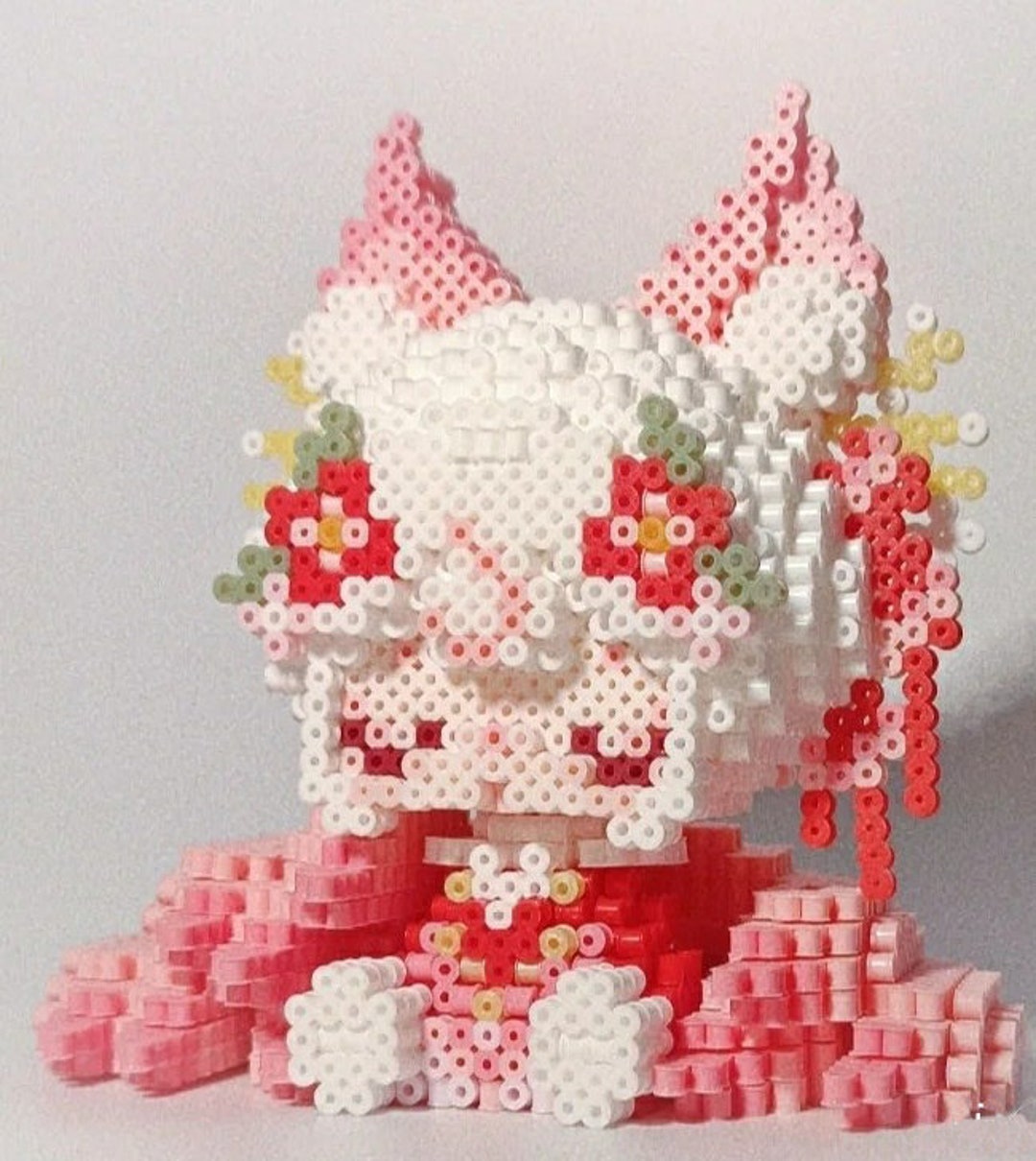 Instant Download! 3D Perler Bead Pattern Kawaii Little Fox With Moon - Etsy