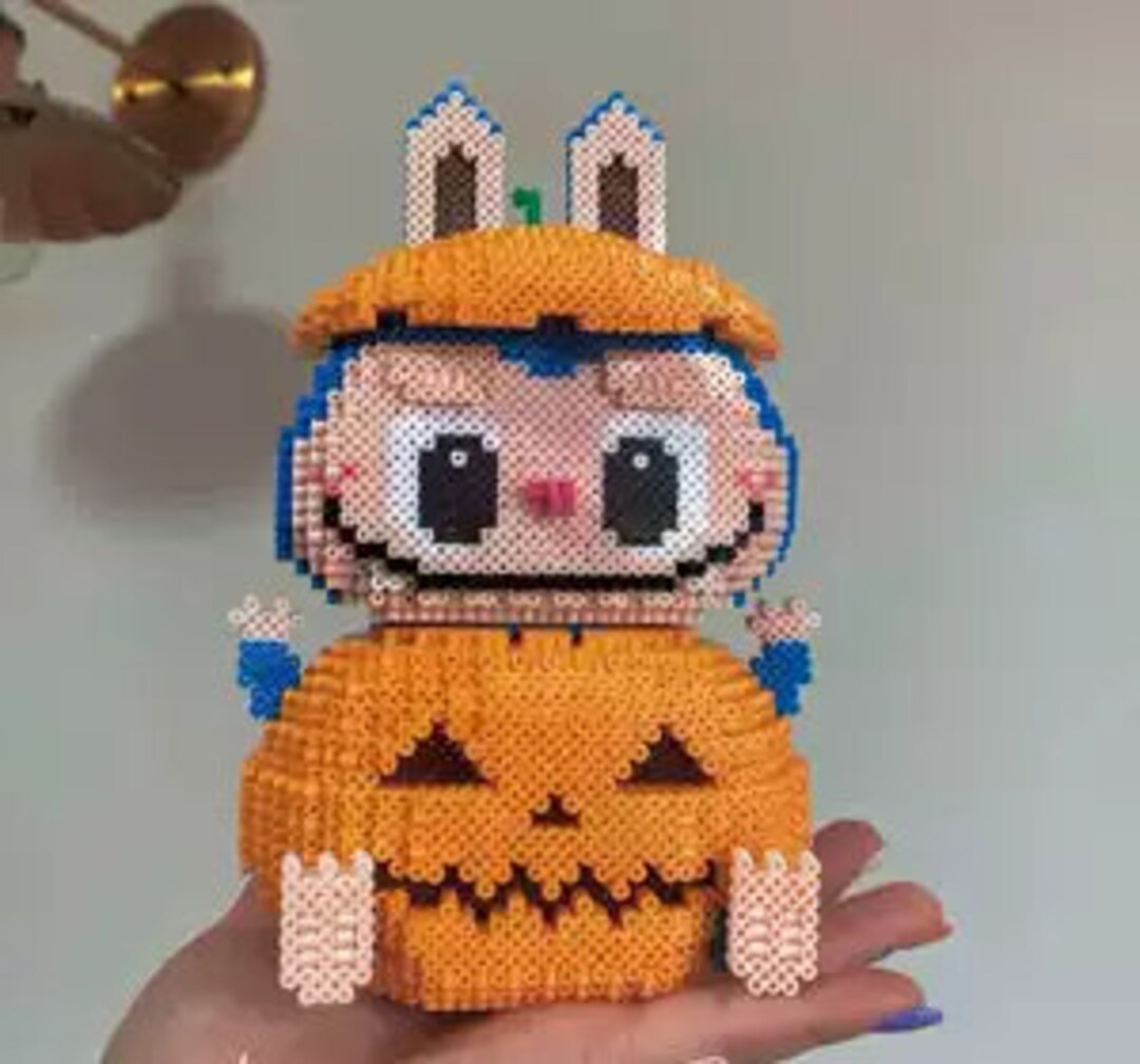 Instant Download! 3D Perler Bead Pattern Labubu Pumpkin! - Etsy
