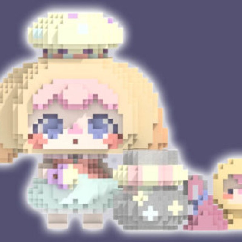 Labubu Pixel Art - Etsy