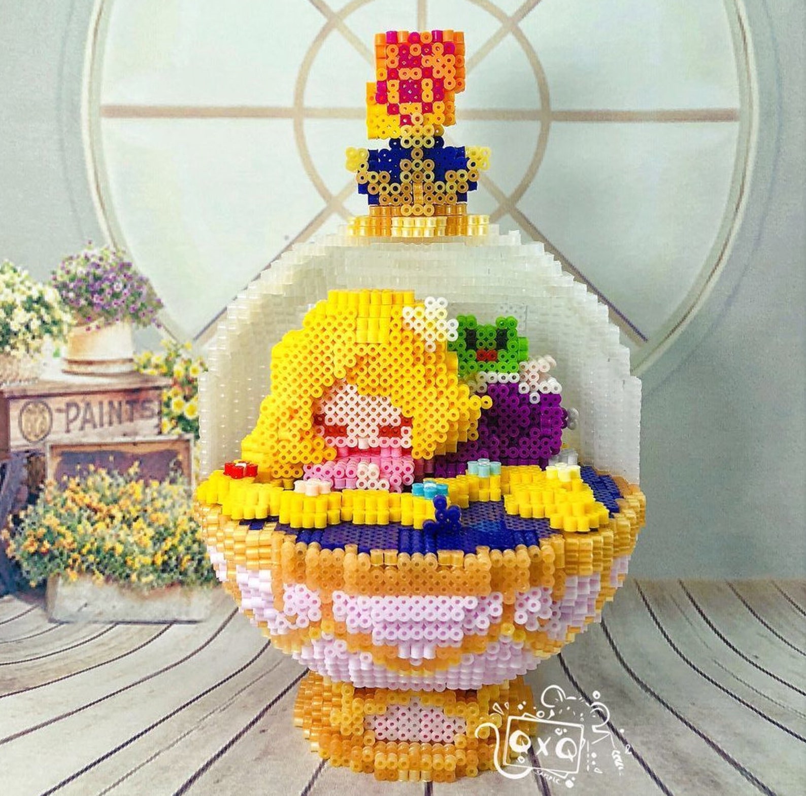 3D Perler Beads Pattern Tutorial Princess Crystal Ball - Etsy Canada