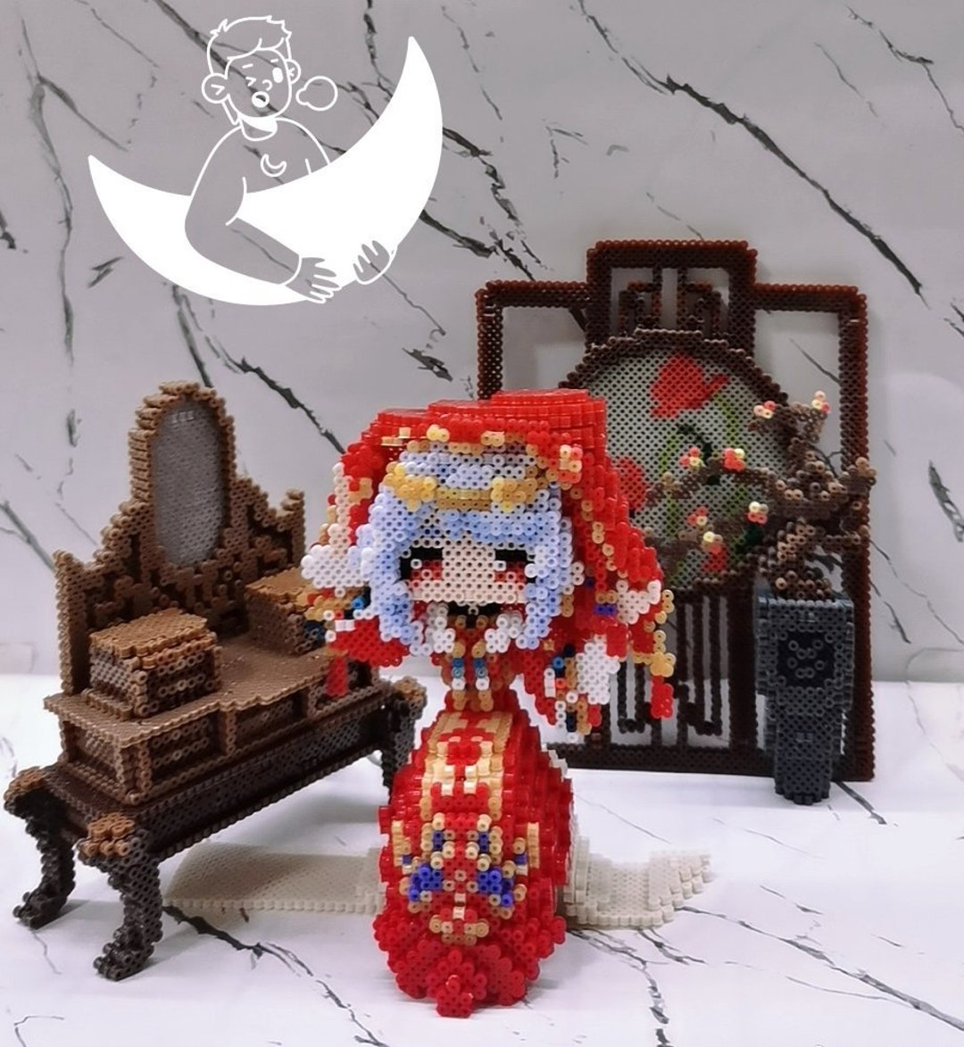 Instant Download! 3D Perler Bead Digital Pattern Girl & Oriental ...