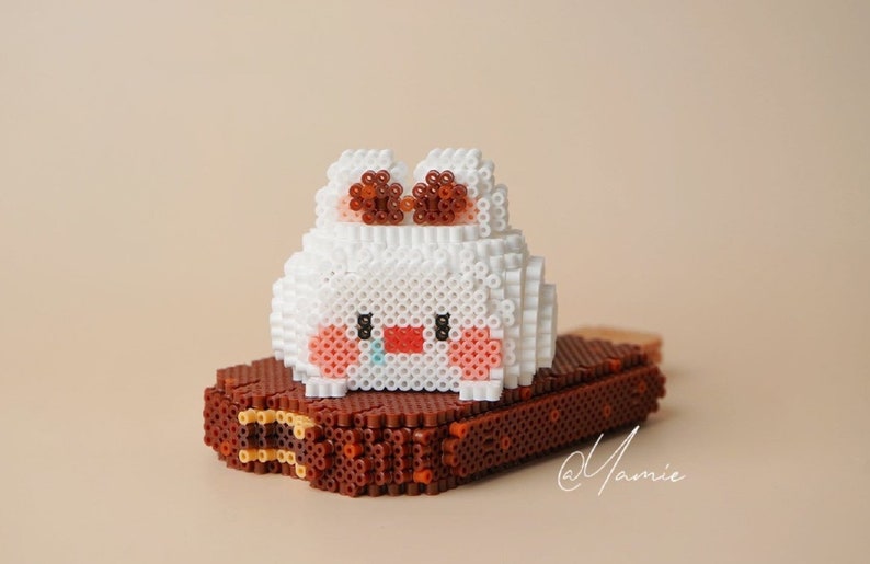 3D Perler Bead Digital Pattern Kawaii Bunny & Friends Food Series ...
